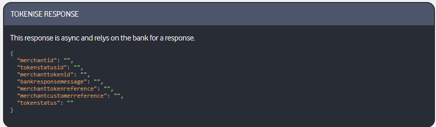 Merchant Integration – Card Tokenisation and Tokenised Payments